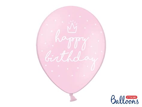 Balony Happy Birthday różowe cm szt Sklep Moje Party