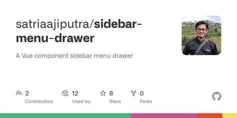github satriaajiputra sidebar menu drawer a vue component sidebar