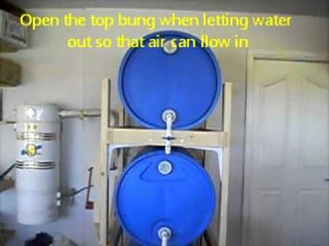 3 Tier 55 Gallon Barrel Water Storage System For Home Youtube