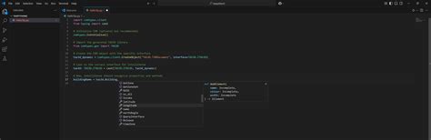 Intellisensepython2 Edsl