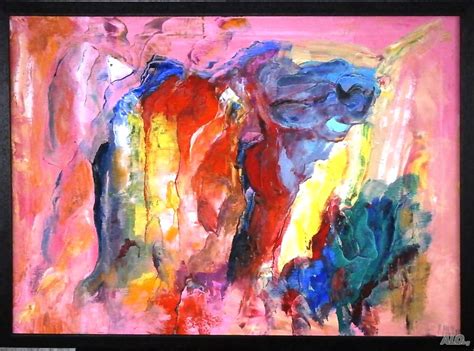 Абстрактна картина Картина с маслени бои 73 Cm 53 Cm Платно канава Оригинал Картини