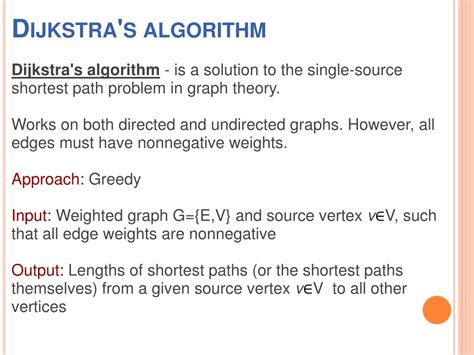 PPT Dijkstra S Algorithm Solving Shortest Path Problems PowerPoint Presentation ID