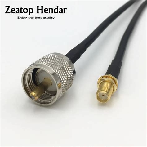 1pcs Uhf Pl259 Male Jack To Sma Female Plug Rf Antenna Jumper Pigtail