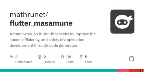GitHub Mathrunet Flutter Masamune A Framework On Flutter That Seeks