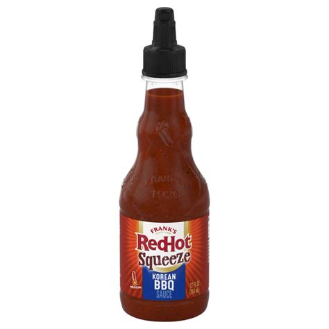 Hannaford Supermarket Franks Redhot® Korean Bbq Squeeze Hot Sauce Same