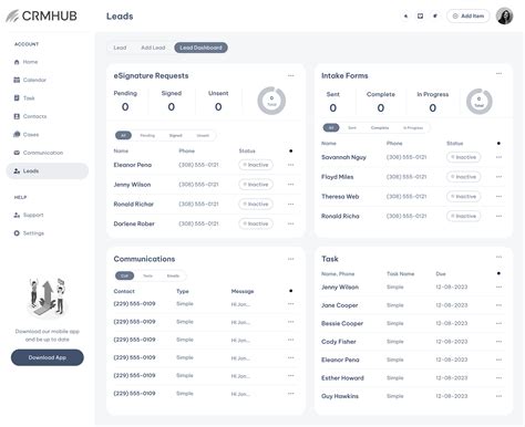 Saas Law Firm Dashboard Behance