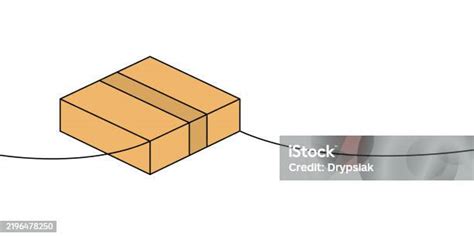 포장 상자 한 줄로 착색 된 연속 그림 보관함 벡터 일러스트 레이 션 나무 상자에 대한 스톡 벡터 아트 및 기타 이미지 나무 상자 디자인 라인아트 Istock