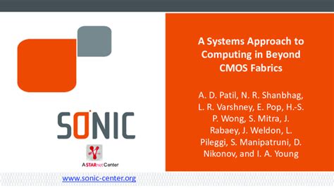 Pdf A Systems Approach To Computing In Beyond Cmos Fabrics Sasikanth Manipatruni
