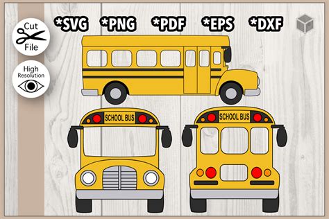 Yellow School Bus Graphic By Mrmscrafty · Creative Fabrica