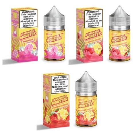 JAM MONSTER Lemonade Saltnic Ml Import SkyDrive