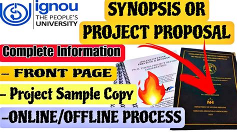 How To Make Ignou Project Proposal Or Synopsis😲 100 Aproval Project