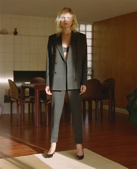 Black Lace Suit Trousers
