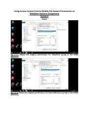 Using Access Control Lists To Modify File System Permissions On Windows Systems Pdf Using