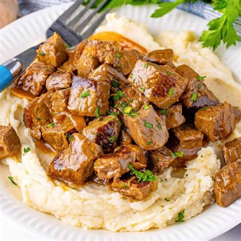 Slow Cooker Garlic Butter Steak Bites Punchfork