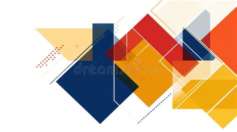 Modern Geometric Design Featuring Overlapping Shapes And Vibrant Colors In A Creative Abstract