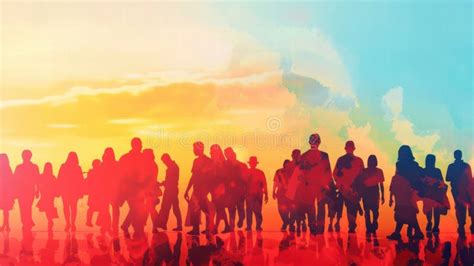 Abstract Concept Of Global Population Growth And Human Demographics Stock Image Image Of