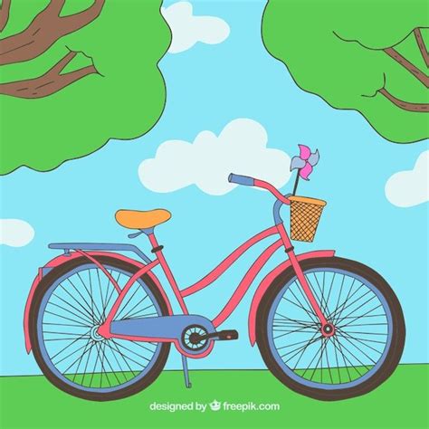 Велосипед картинка рисунок для детей