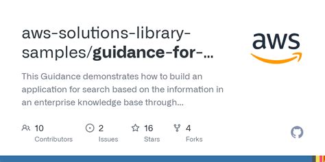 Github Aws Solutions Library Samplesguidance For Custom Search Of An Enterprise Knowledge