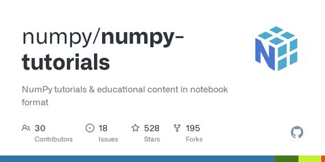 Issues · Numpynumpy Tutorials · Github