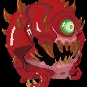 Cacodemon Doom Eternal Pixel Art Vinyl Sticker Decal Laptop Phone