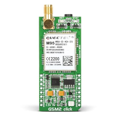 GSM2 Click Board In MikroBUS Form Factor That Features Quectel M95