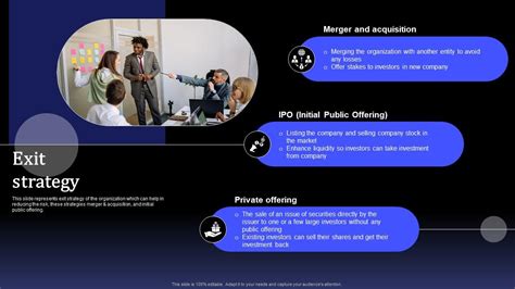 Exit Strategy Webflow Investor Funding Elevator Pitch Deck PPT PowerPoint