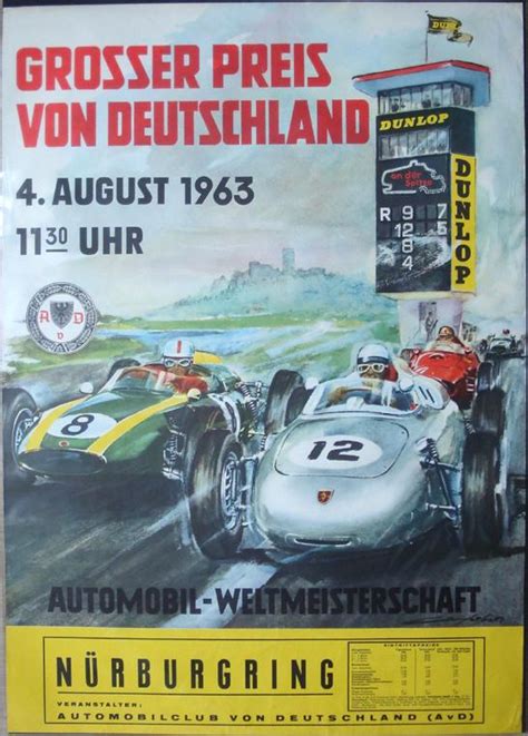 Collector Studio Fine Automotive Memorabilia 1963 German Gp At
