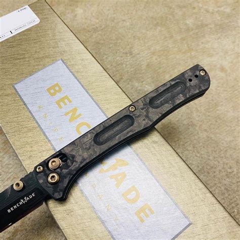 Benchmade 417bk 231 Limited Edition Gold Class Fact 3 95 Loki Pattern Damasteel Black Camo Fat