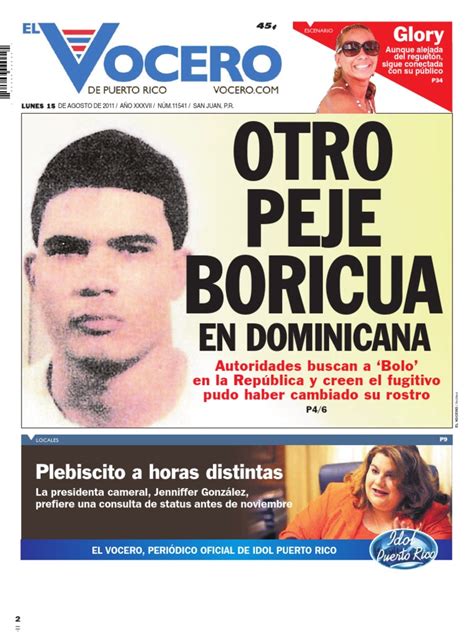 Lunes 15 De Agosto Del 2011 Pdf Puerto Rico República Dominicana