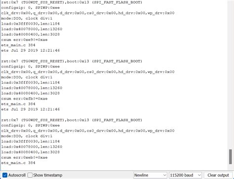 My 33v And 5v Keeps Making My Serial Monitor Give A Message About Flash Board 3rd Party