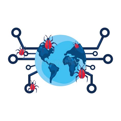 Cybersecurity Data Protection Stock Illustration Illustration Of Global World 147097120