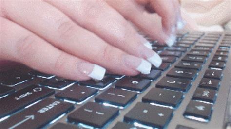 French Tip Nail Typing Olivia Jaide Kink Clips Sale