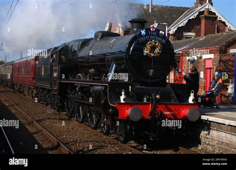 Jubilee Class Steam Locomotive 45690 Leander Layton Station Blackpool