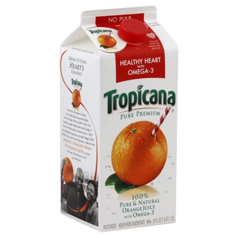Tropicana Orange Juice Food Label
