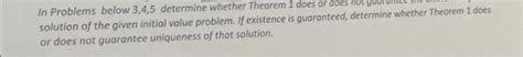 solved in problems below 3 4 5 determine whether theorem 1