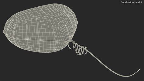 Heart Shaped Foil Balloon Gold 3d Model 29 Obj Lxo Ma Max Fbx