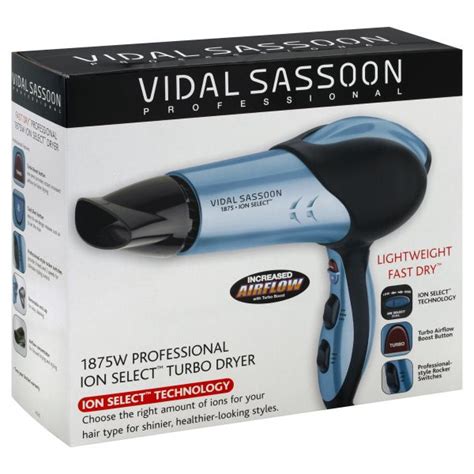 Vidal Sassoon Dryer Ion Select Turbo 1875 W Professional 1 Dryer