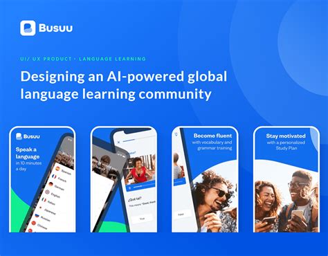 bussu an ai powered language learning platform behance