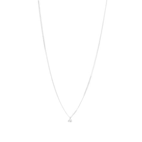 Pearls Before Swine Spliced Diamond Pendant Necklace Silver End Au