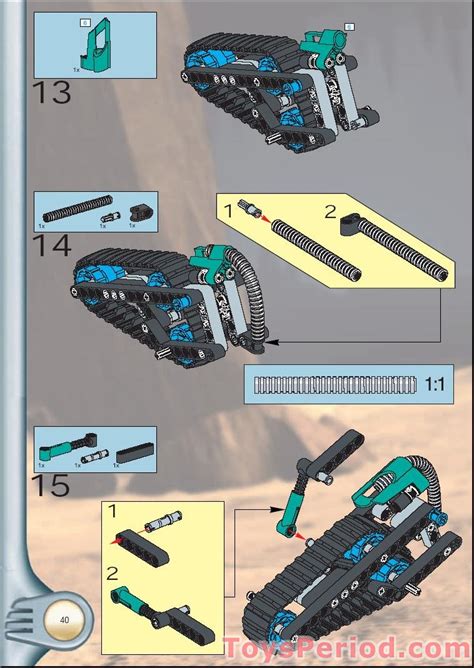 Lego 8549 Tarakava Instructions And Parts List