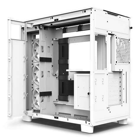 Nzxt H Elite Blanco Atx Mid Tower Incluye Ventiladores Rgb Y