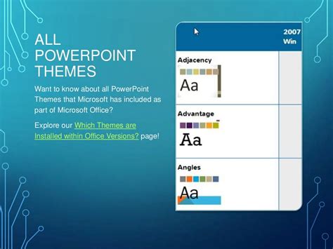 Circuit Theme In Powerpoint
