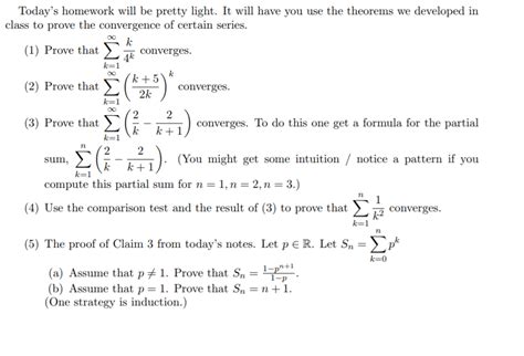 Solved Todays Homework Will Be Pretty Light It Will Have