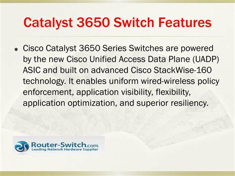 Ppt Wonderful Cisco Catalyst Layer 3 3650 Switch Powerpoint