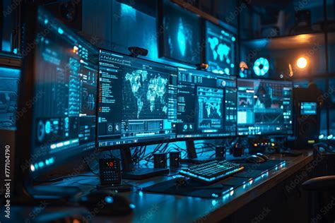 Command Station Brims With Sophisticated Monitors Showcasing Intricate Maps And Data For Global