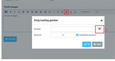 Membuat Signature Di Webmail