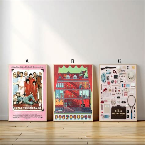 The Royal Tenenbaums Movie Poster Canvas Print Wall Art Canvas
