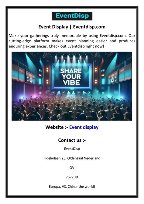 Ppt Event Display Powerpoint Presentation Free