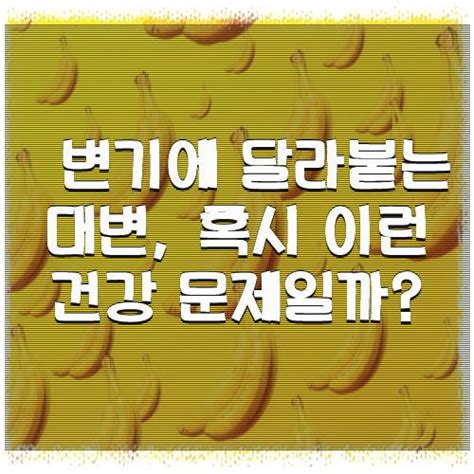 변기에 달라붙는 대변 혹시 이런 건강 문제일까