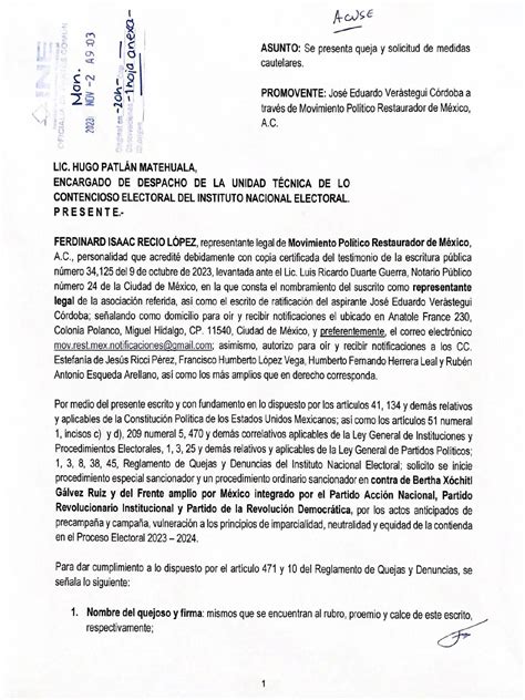 Eduardo Verástegui denunció a Sheinbaum y Gálvez por presunto uso